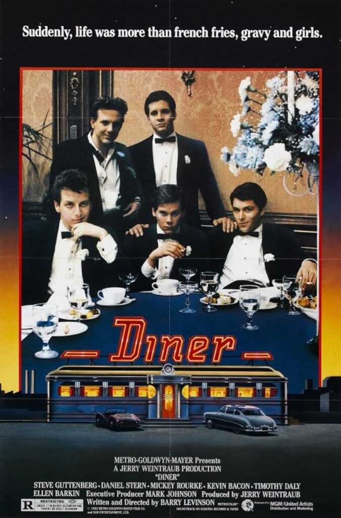 Diner 1982 - - Silver Screen Sisters - An 80s Movie Reaction Podcast
